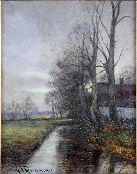 G. J. Roermeester | Boerderij aan sloot | MutualArt