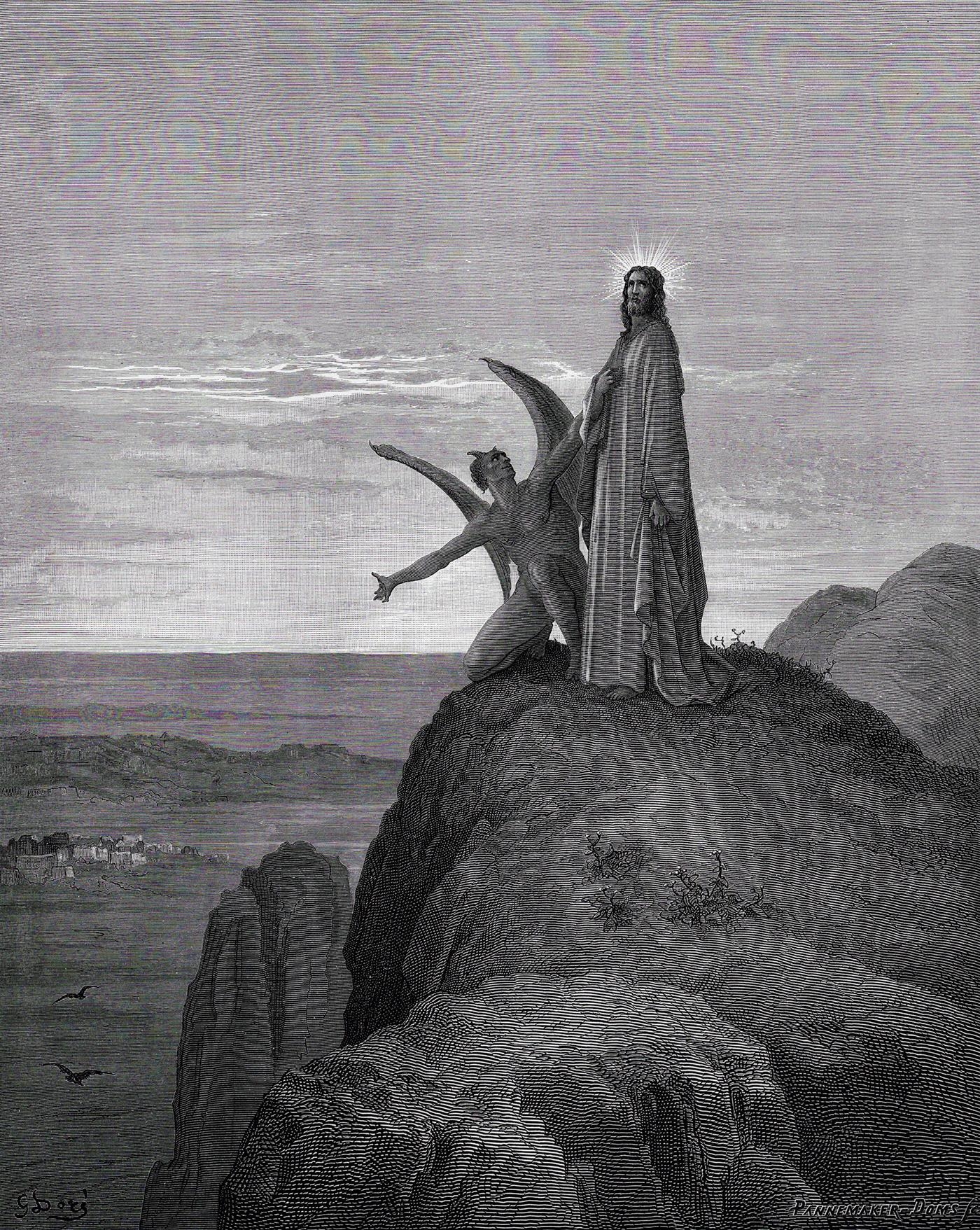 Gustave Doré | The Temptation of Jesus (from Dore's Bible) (1880 ...