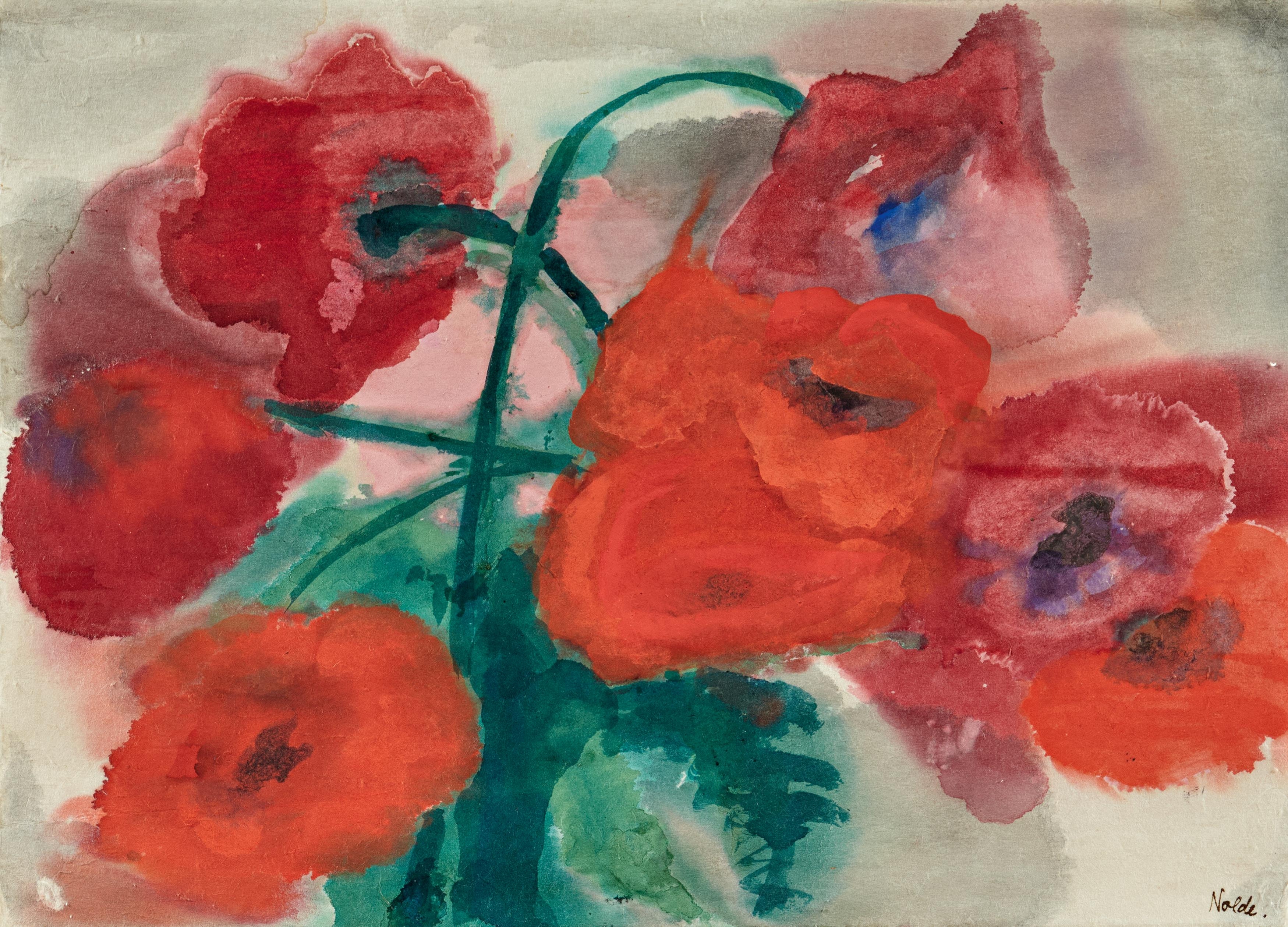 Emil Nolde | Roter Mohn (Circa 1930) | MutualArt