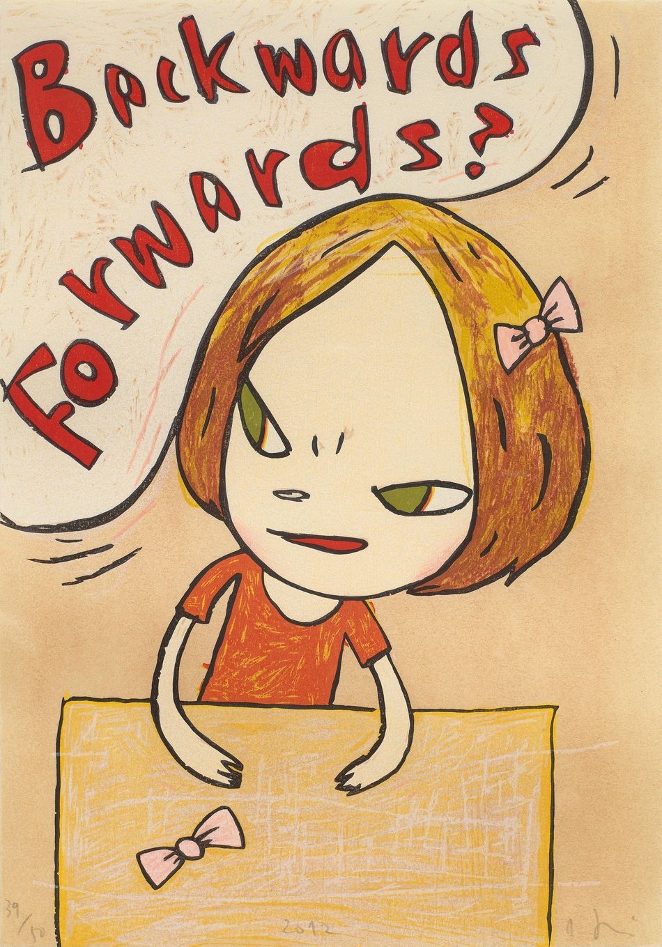 Yoshitomo Nara | KNIFE BEHIND BACK (2000) | MutualArt