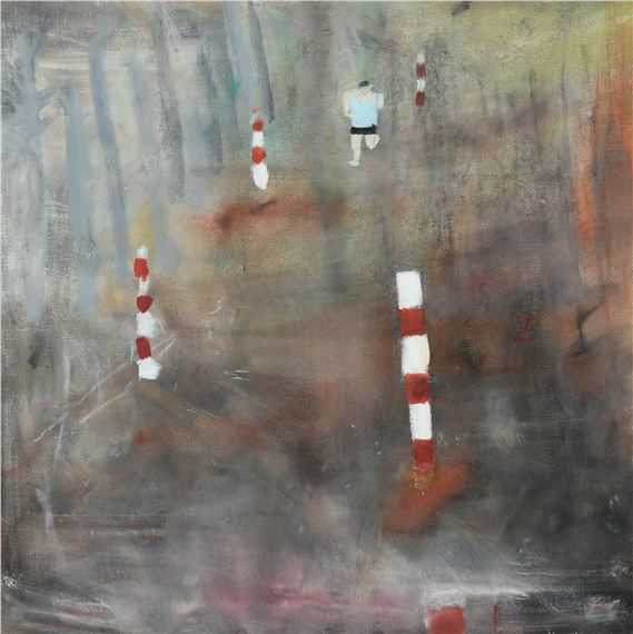 Mary Newcomb | Walking on the Beach | MutualArt