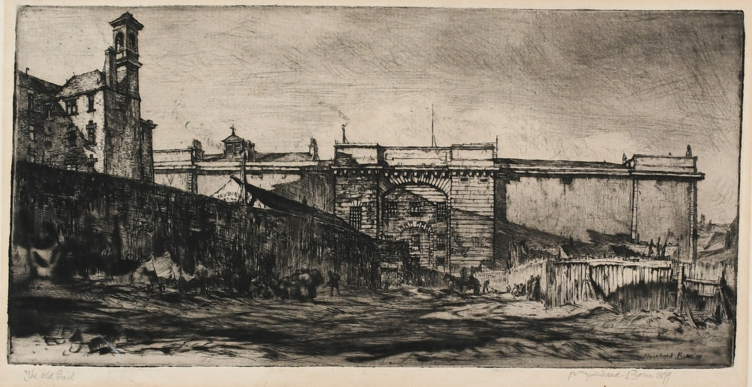 Muirhead Bone | The Old Jail (1899) | MutualArt