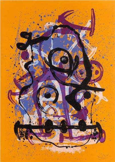 Joan Miró | Chevauchée - orange (1969) | MutualArt