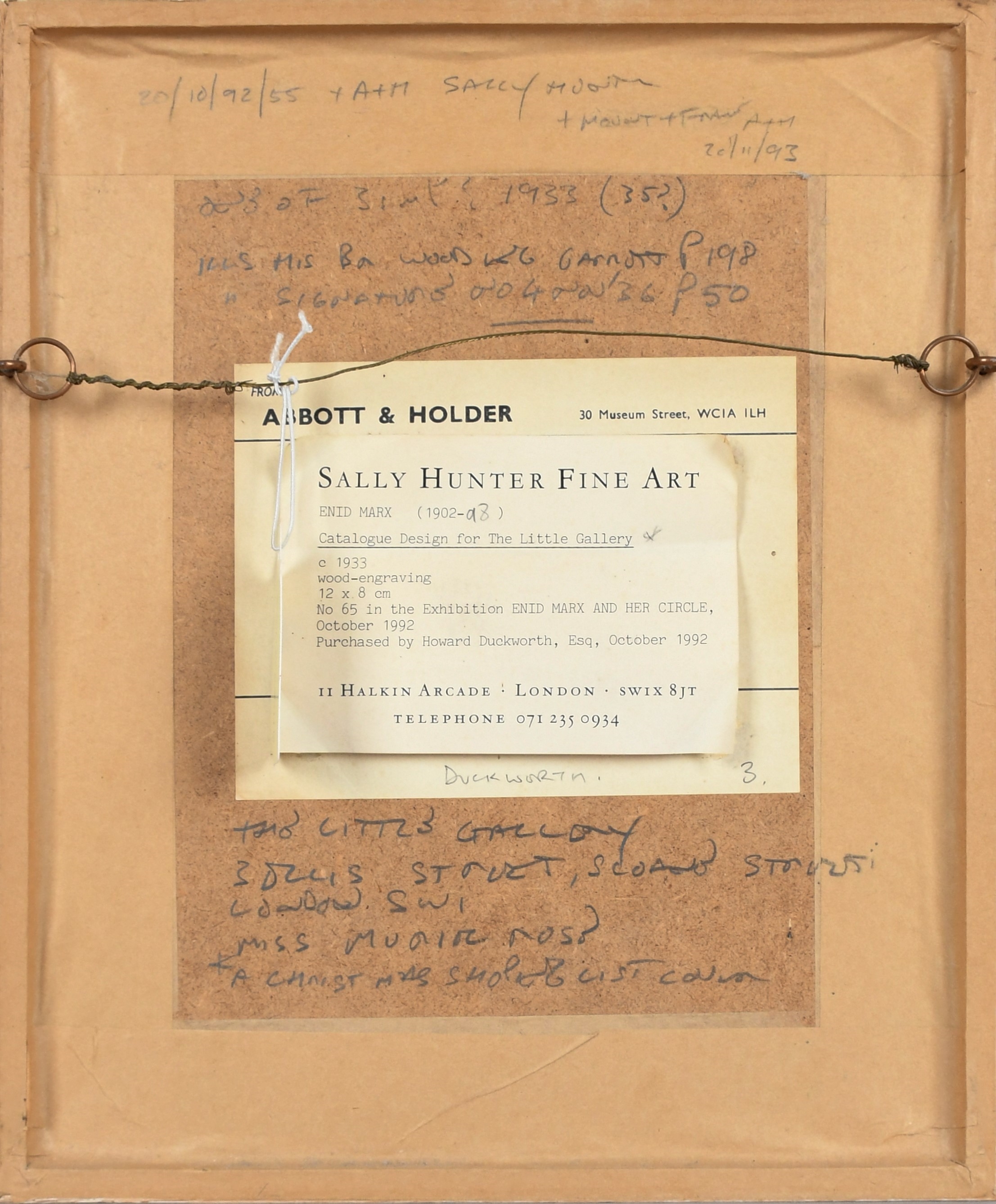 Enid Marx | Hot air balloon; Catalogue design for The Little Gallery ...