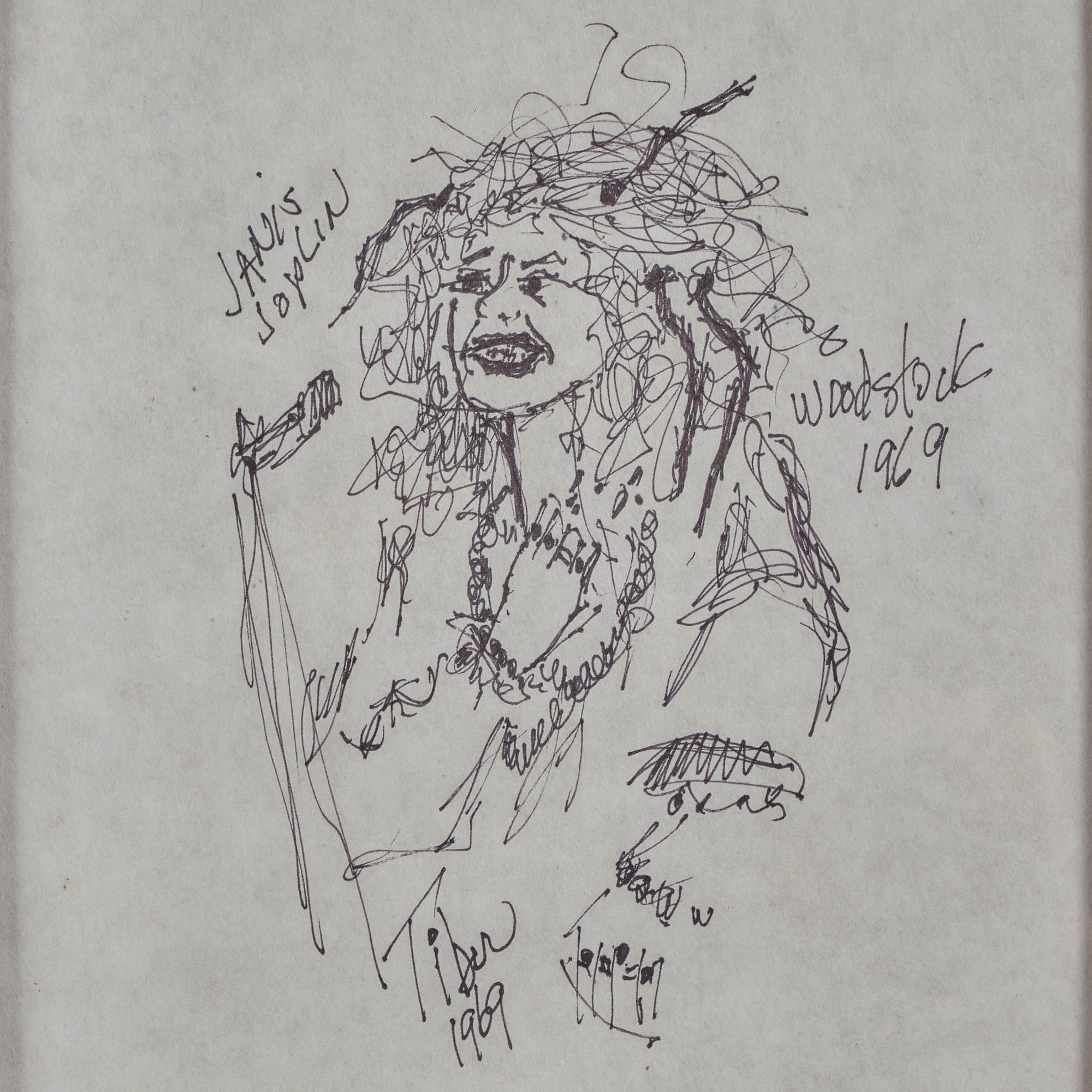 Elliot Tiber | Janis Joplin | Elliot Tiber Signed Woodstock Portrait ...