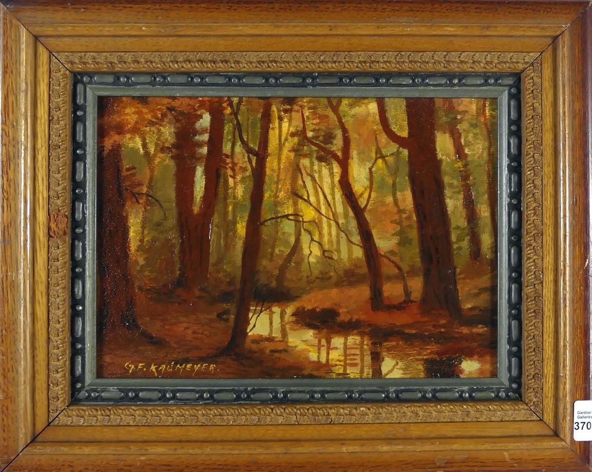 George F. Kaumeyer | Untitled: Stream in the Sunlit Woods | MutualArt