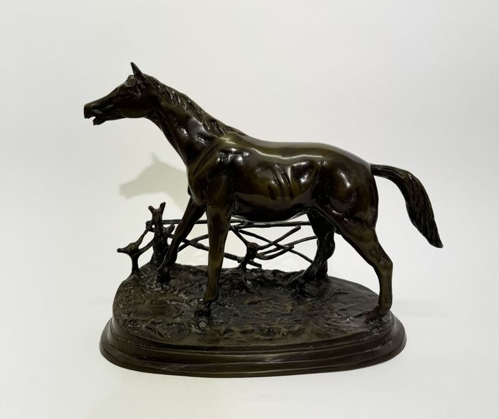 Pierre-Jules Mene | After Pierre-Jules MENE Horse at the gate Bronze ...