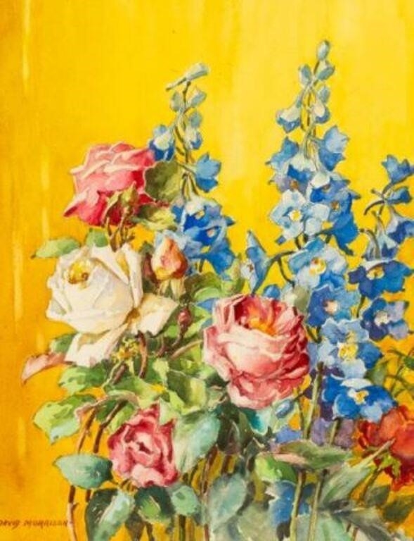 David Morrison | Floral Watercolor Painting by David Morrison | MutualArt