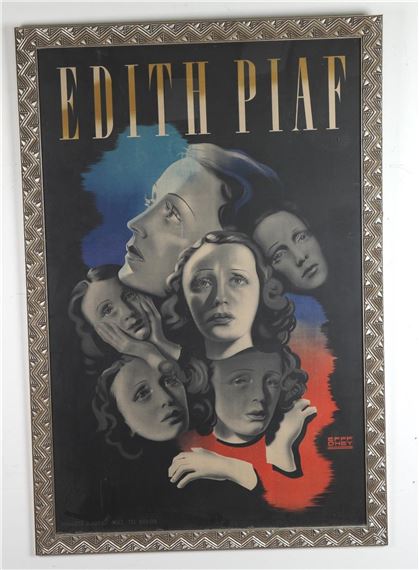 Eff d'Hey | EDITH PIAF FRENCH MUSIC POSTER, CIRCA 1940 (Circa 1940 ...