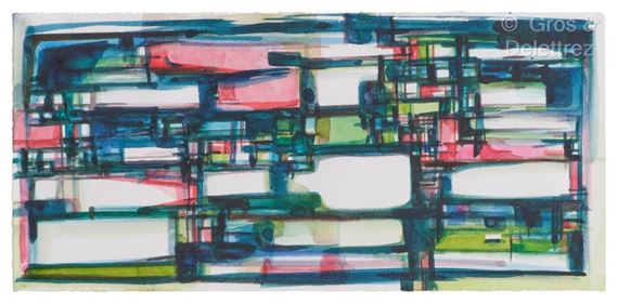 Mary Baird-Smith | Mary BAIRD-SMITH (1972) Bladder green and madder ...