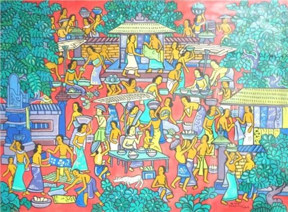 I Ketut Soki | Village Scene | MutualArt
