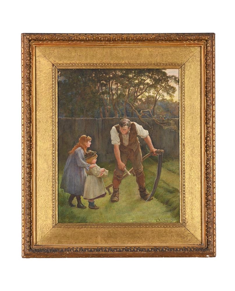 Thomas Reynolds Lamont | A FATHER AND DAUGHTERS IN THE GARDEN | MutualArt