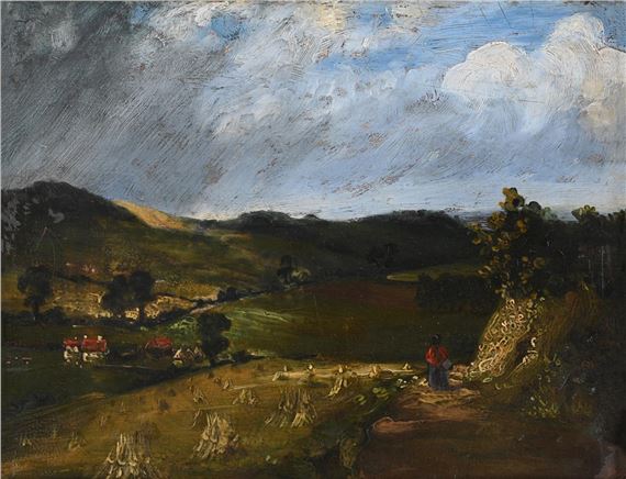 John Constable | A watermill by a river | MutualArt