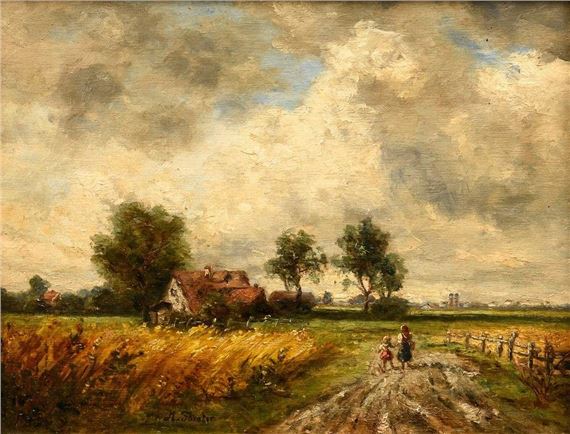M. Forster | Landschaft mit Gehöft | MutualArt