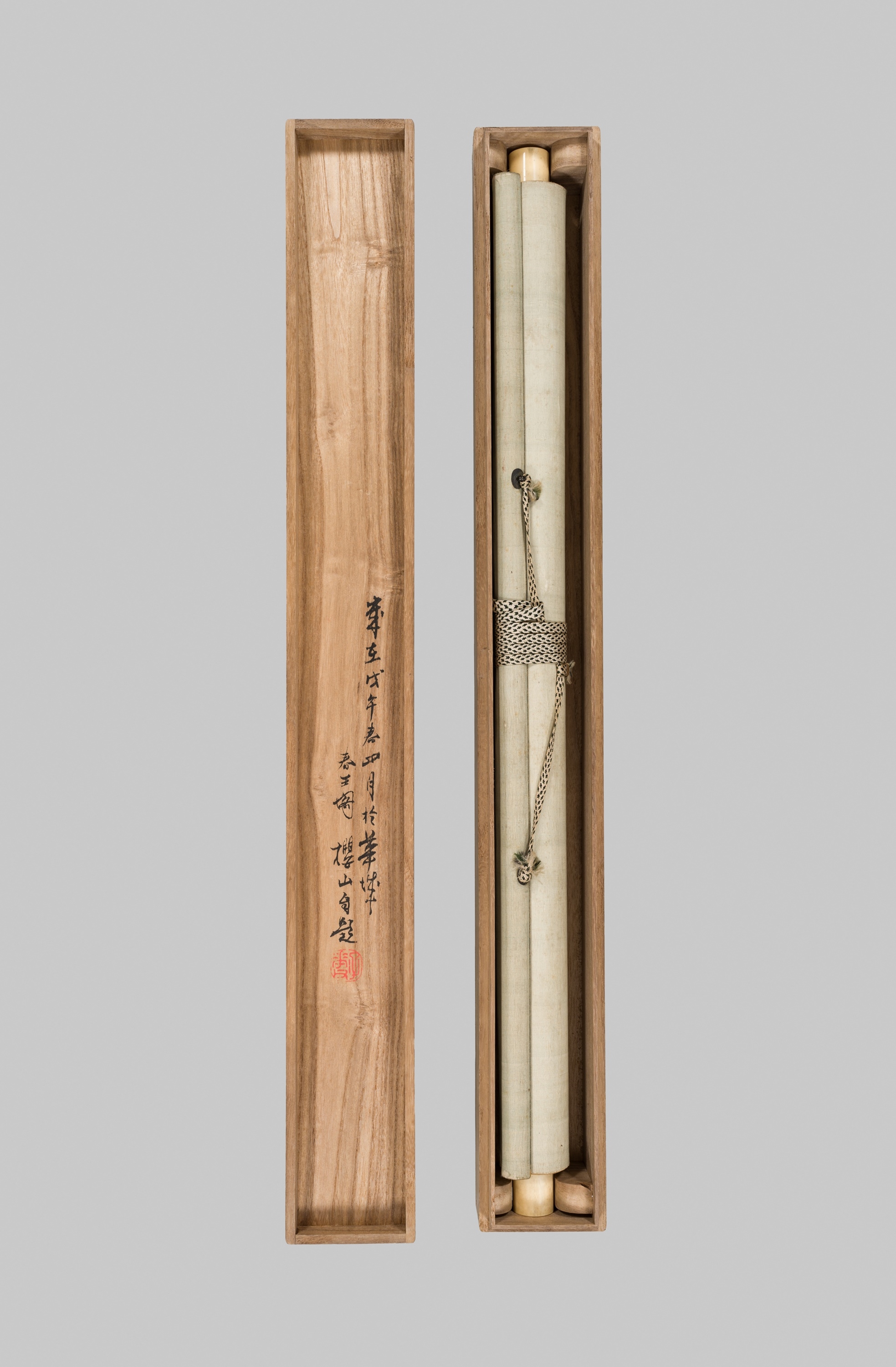 Maki Ozan | MAKI OZAN: A FINE SCROLL PAINTING OF AN EGRET AND PINE TREE ...