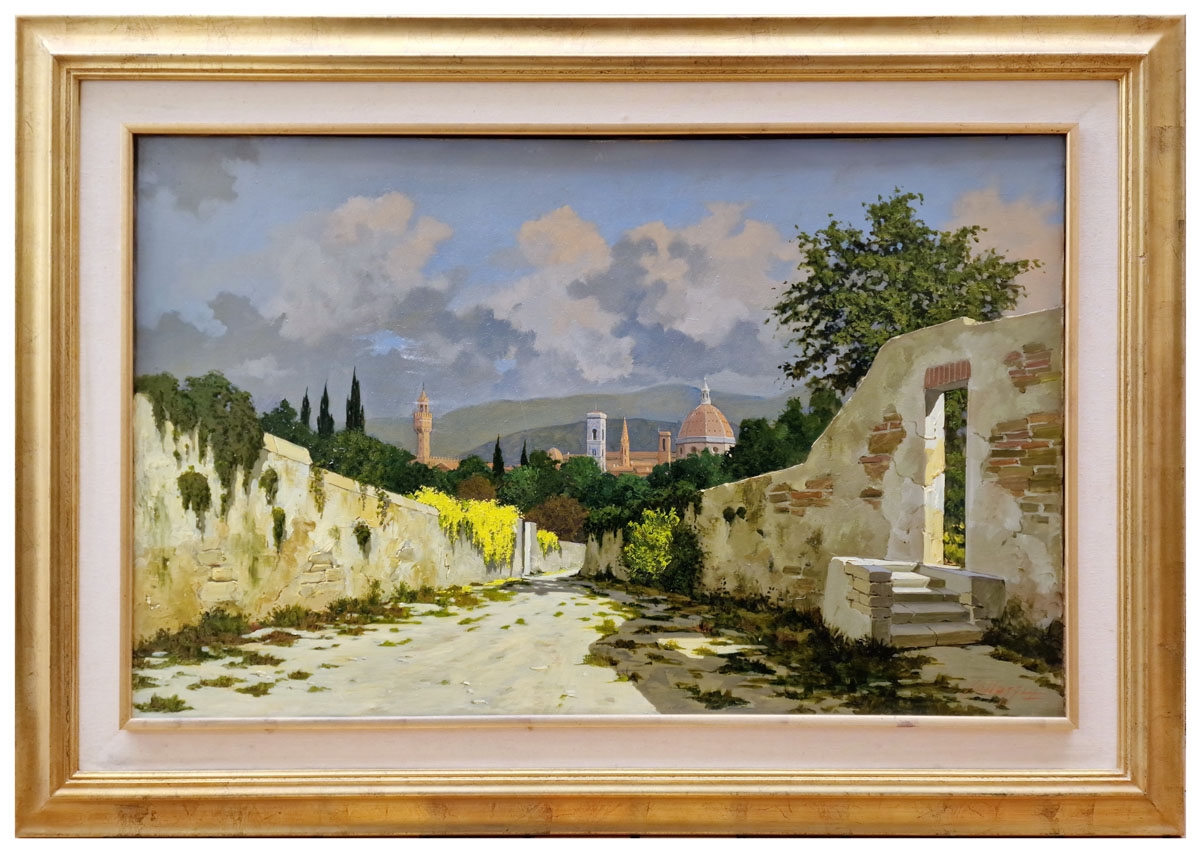 Lucio Sollazzi | Vue de Florence depuis les alentours de la Piazza ...