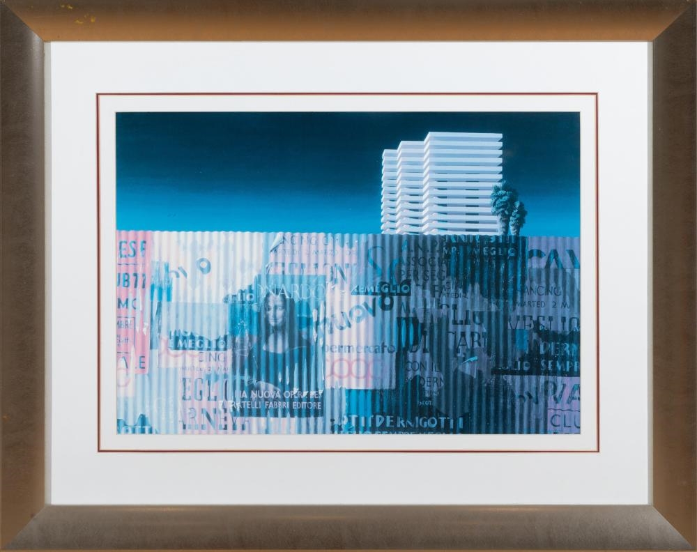 Jeffrey Smart | Approach to a City III (1968 - 1969) | MutualArt