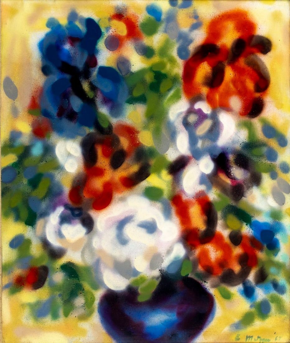 Evelyn Borchard Metzger | Still Life with Vase of Flowers (1967 ...