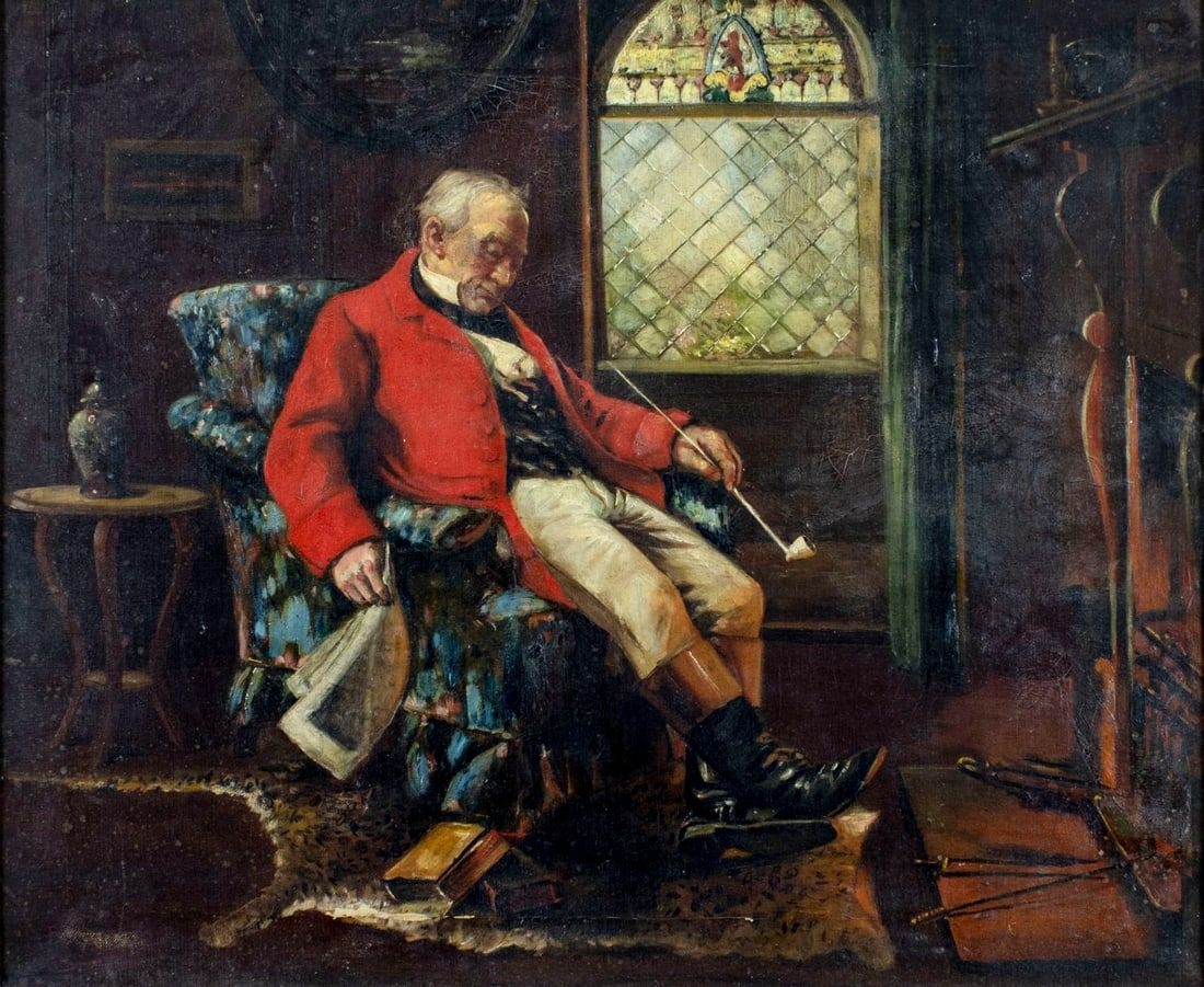 William Verplanck Birney | Man Resting after the Hunt | MutualArt