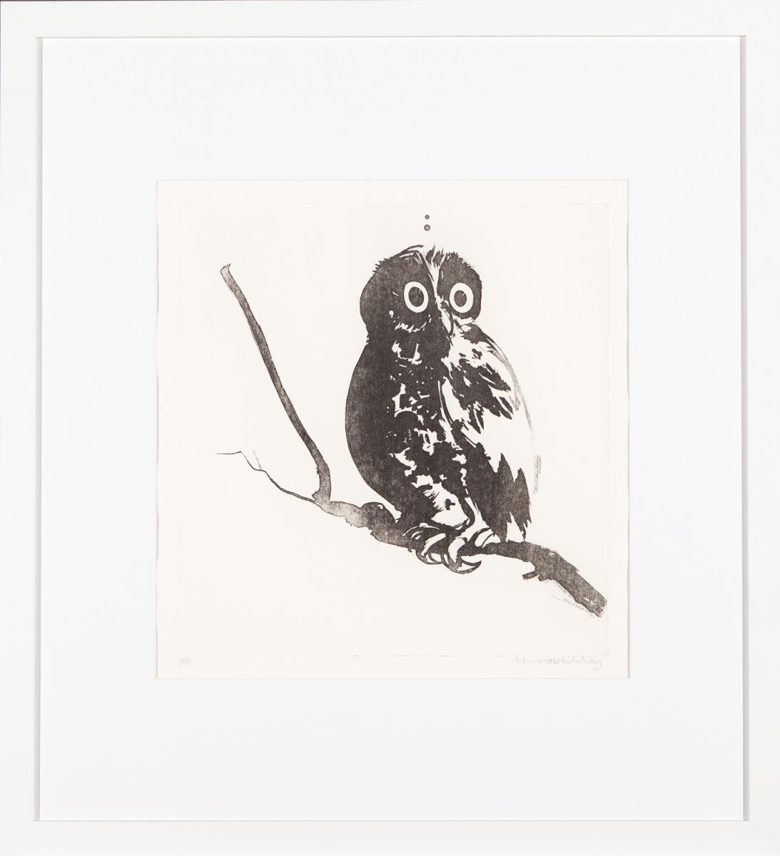 Brett Whiteley | STARTLED OWL | MutualArt