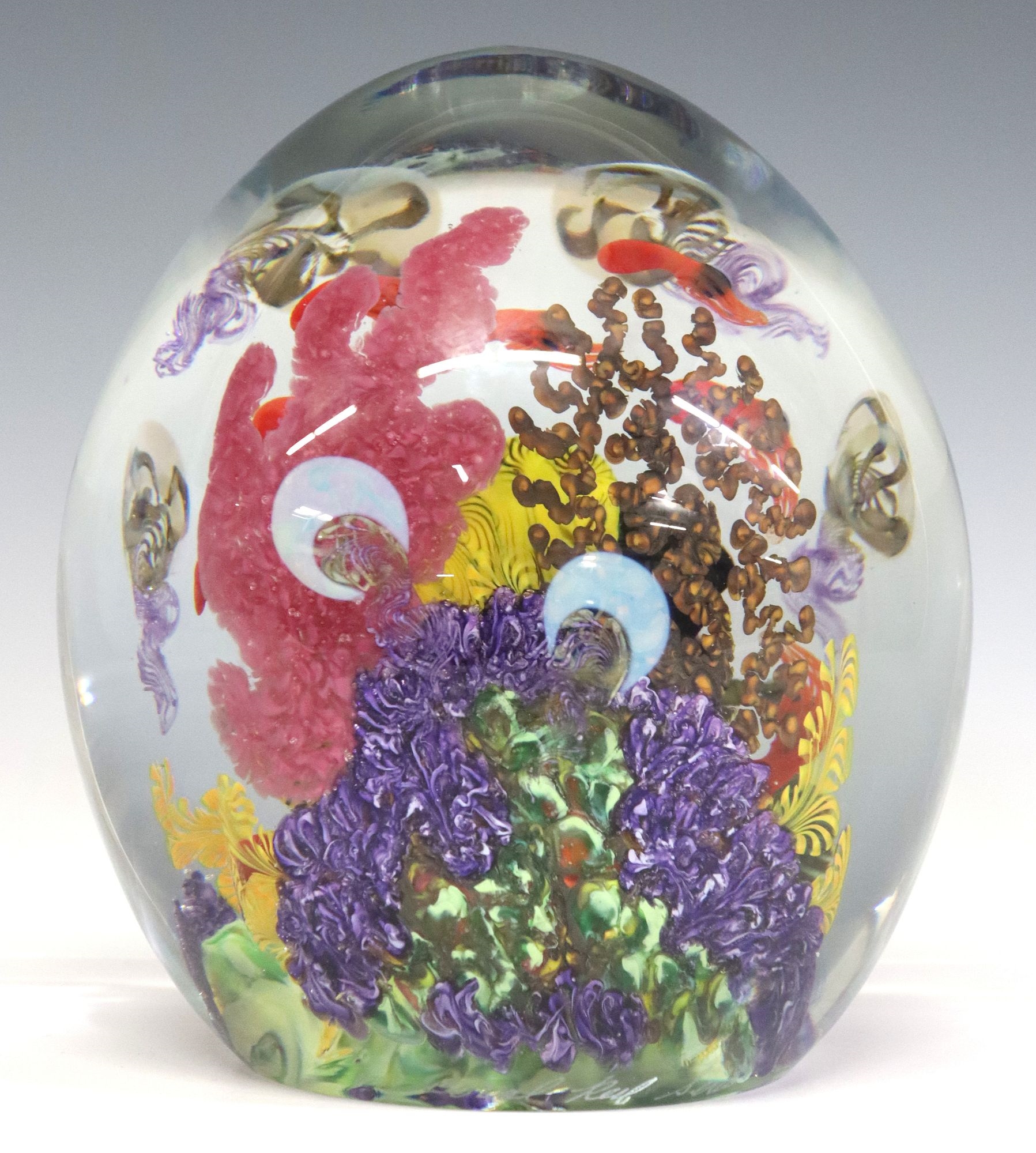 Chris Heilman | Studio art glass aquarium paperweight (2005) | MutualArt