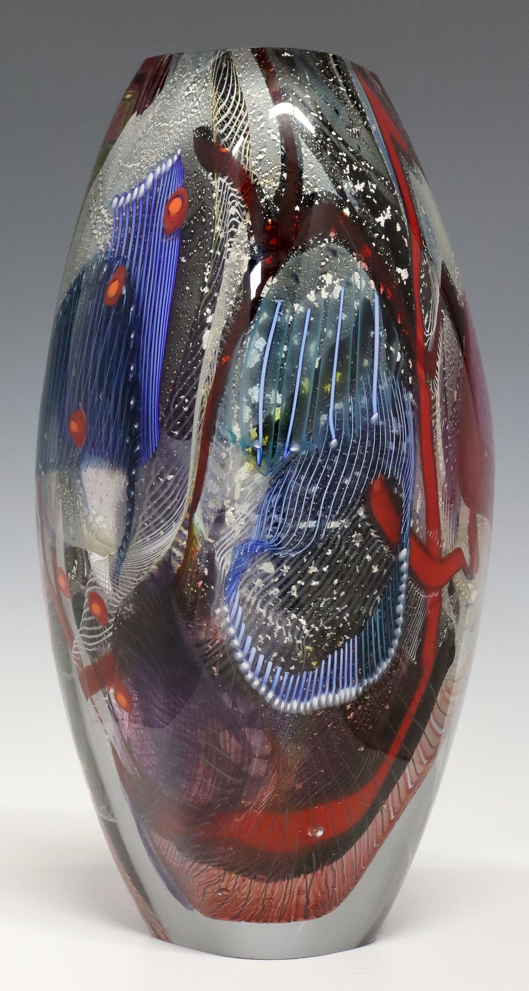 ERIC RUBINSTEIN | Contemporary studio art glass vase (Circa 2009 ...