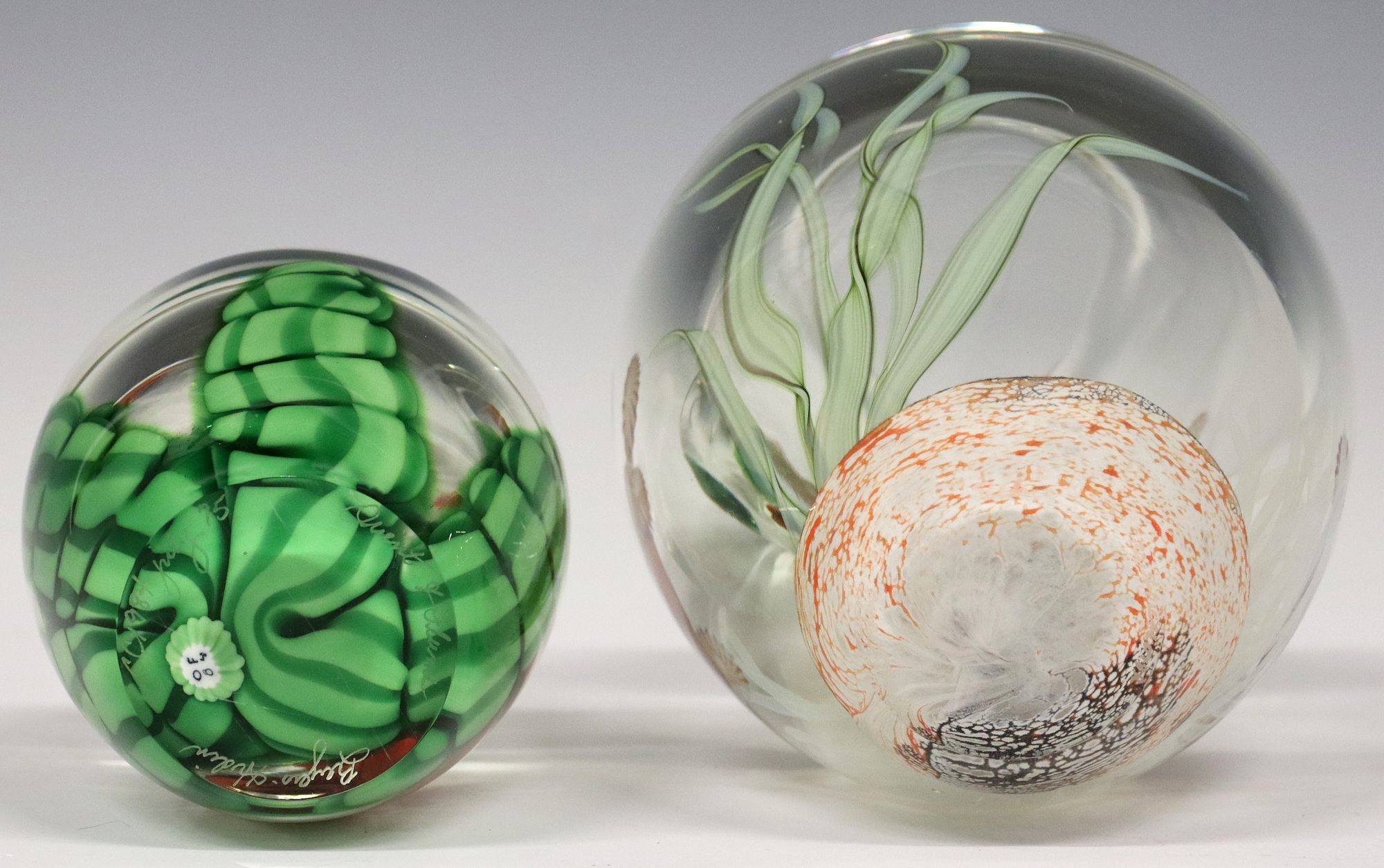 Greg Held | Studio art glass paperweight vases (1984) | MutualArt