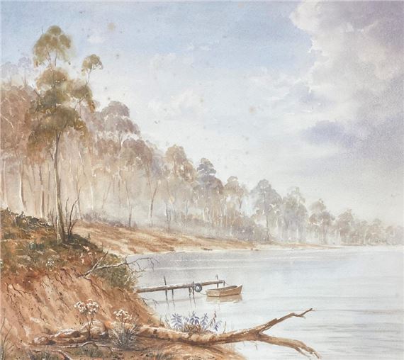 Brian Dobson | The River Bank 1984 (1984) | MutualArt