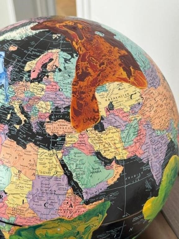 Michael Meazell | MICHAEL MEAZELL WORLD IN CHAOS MIXED MEDIA | MutualArt