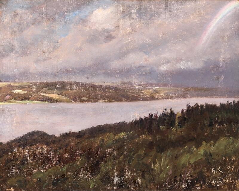 Polycarpus Godfred Benjamin Christensen | A view of a rainbow over ...