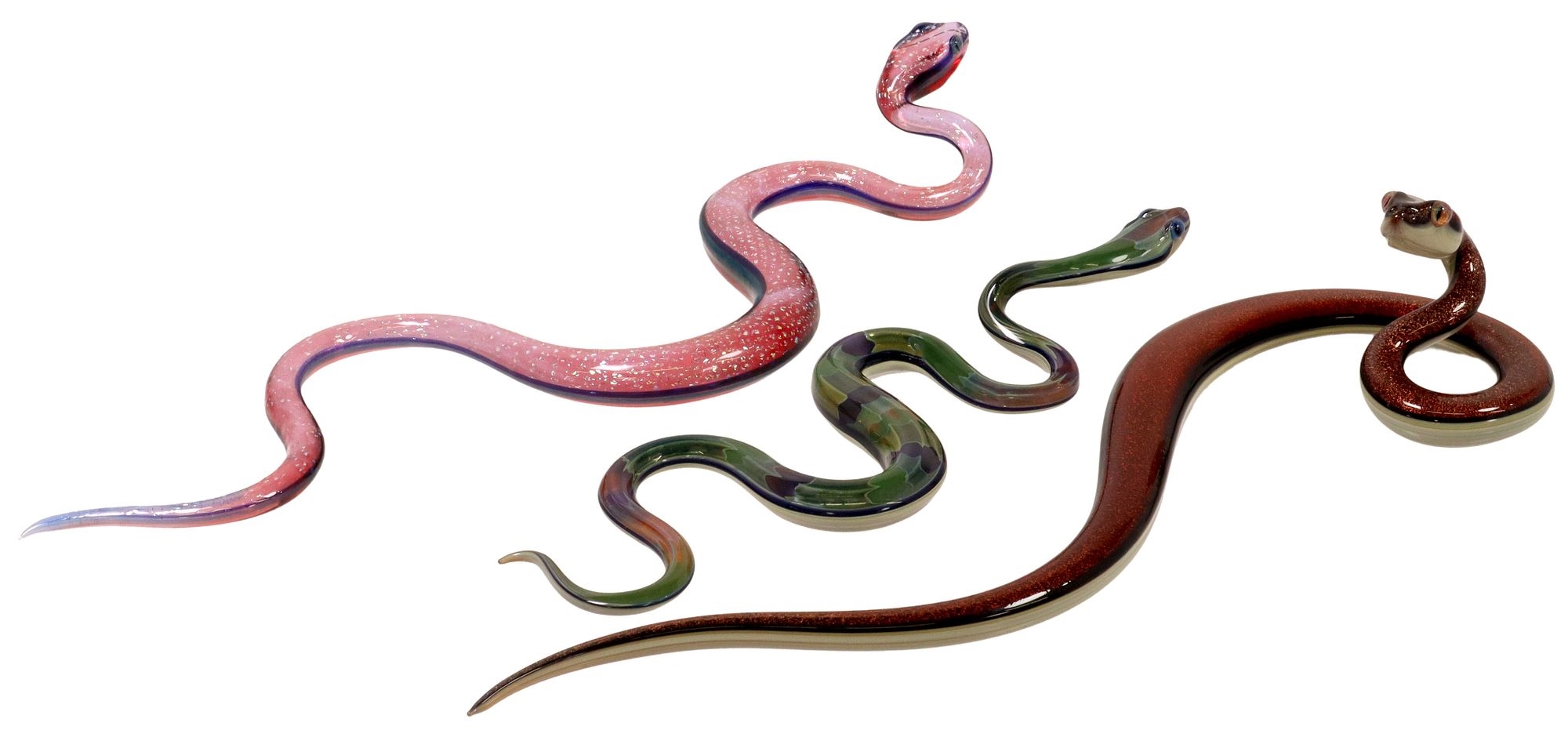 Scott Bisson | Art glass snake sculptures | MutualArt