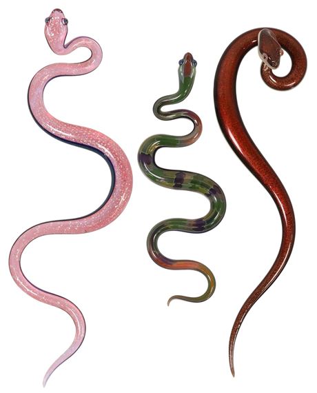 Scott Bisson | Art glass snake sculptures | MutualArt