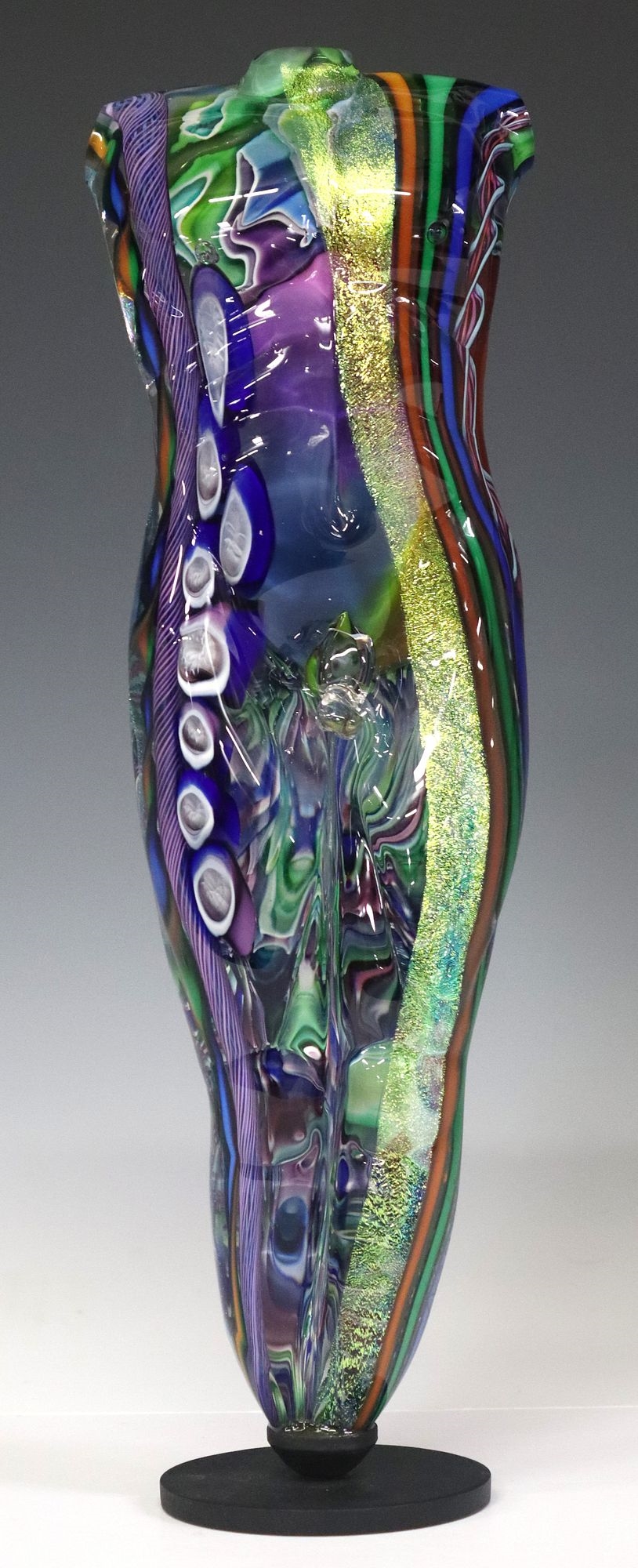 James Nowak | JAMES NOWAK (B.1956) ART GLASS SCULPTURE MALE TORSO ...
