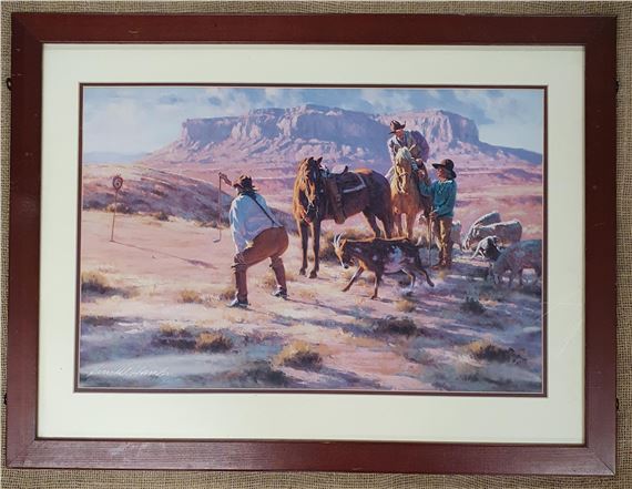 Russell Houston | Two signed coloured Prints | MutualArt