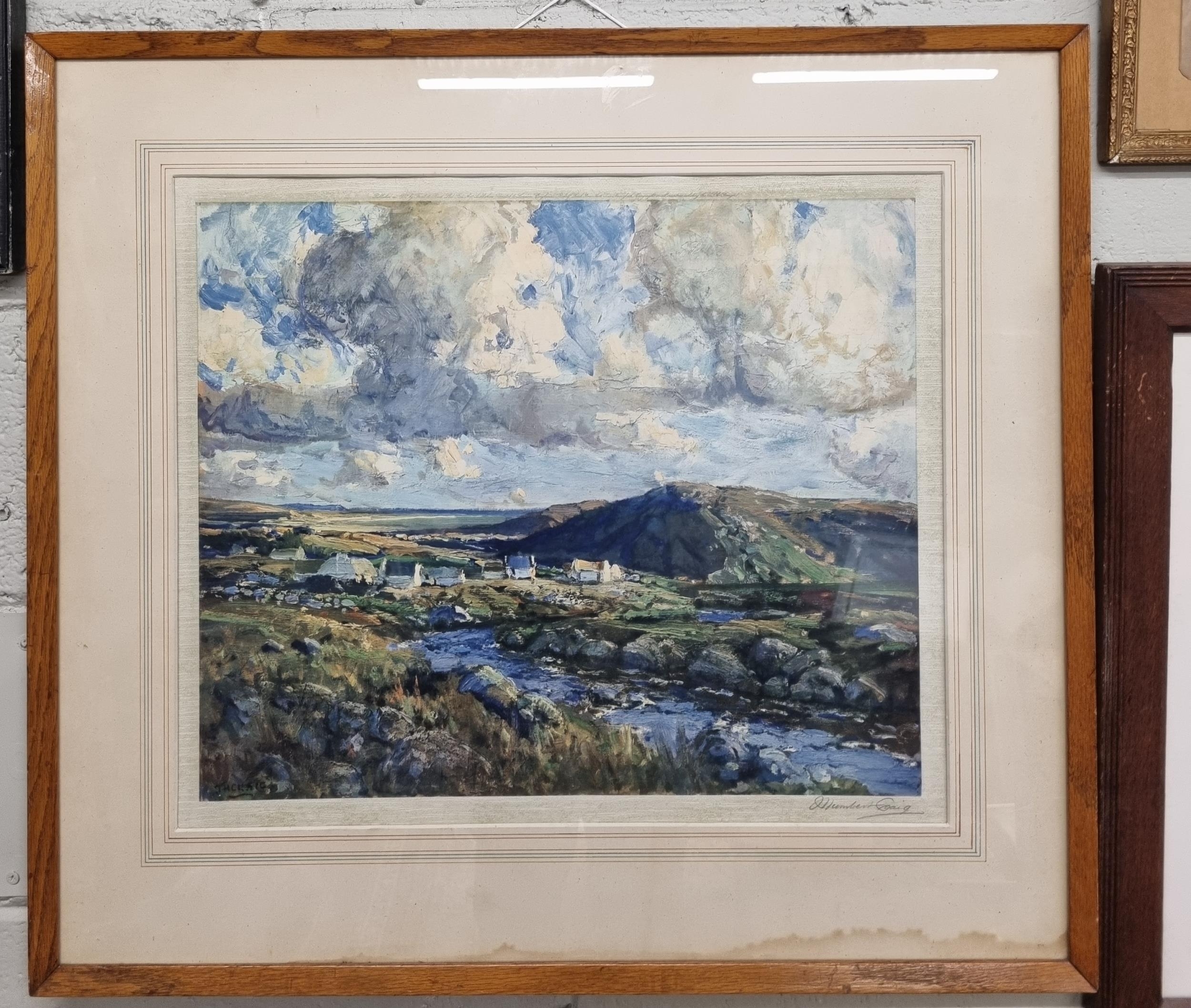 James Humbert Craig | A signed coloured Print of a West of Ireland scen ...
