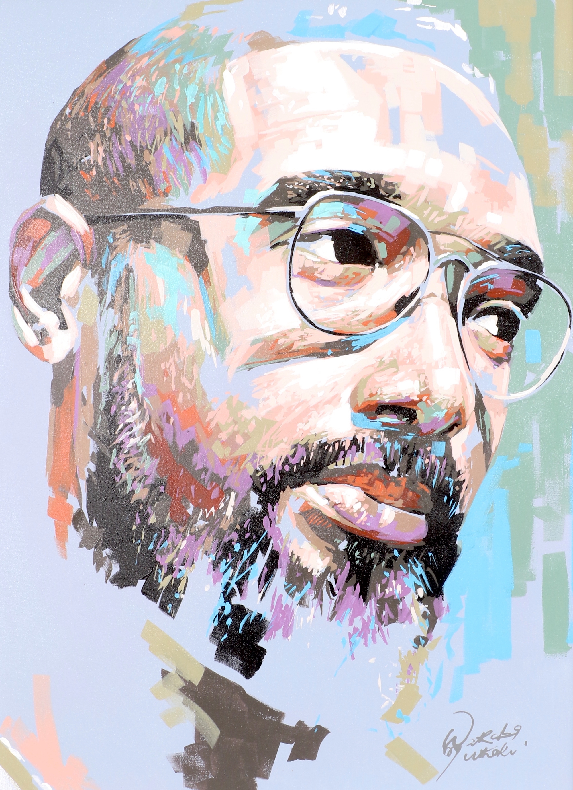 Wakaba Mutheki | PORTRAIT OF A MAN IN GLASSES | MutualArt