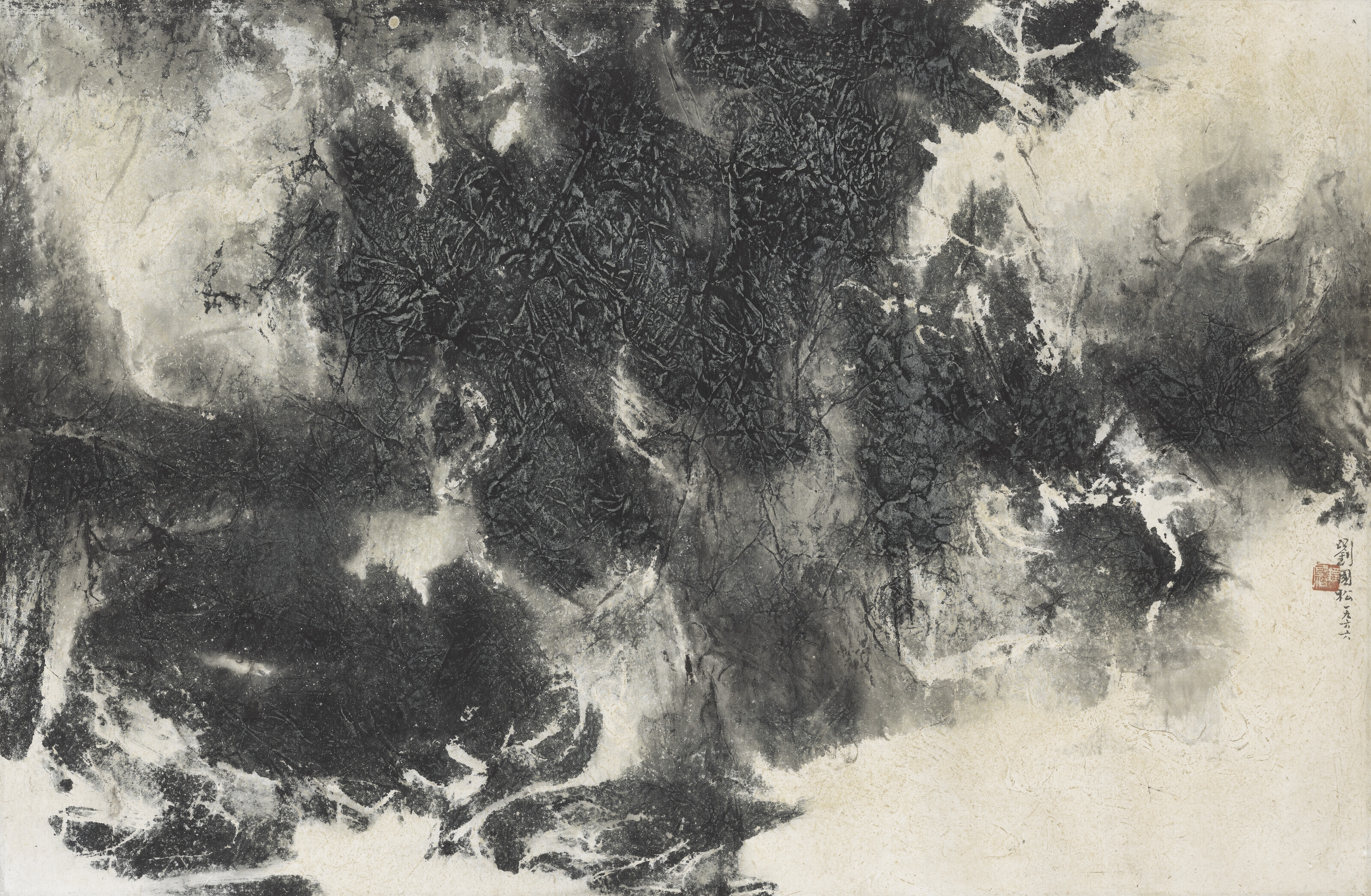 Liu Kuo-Sung | Abstract Landscape (1966) | MutualArt