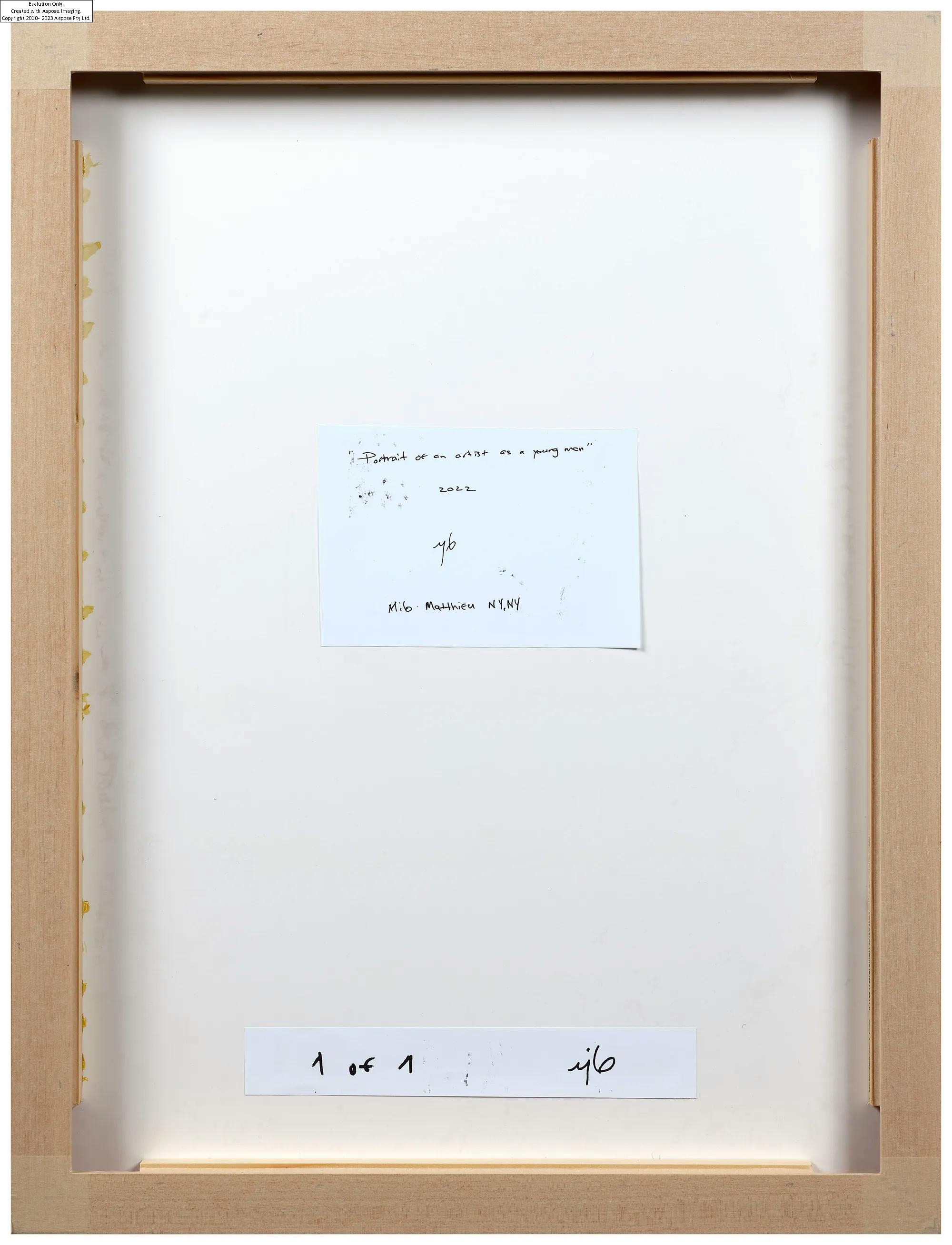 Milo Matthieu | A portrait of an artist as a young man – 2022 | MutualArt