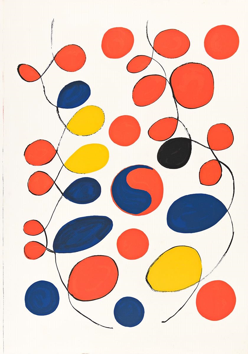 Alexander Calder | Loops and Yin Yang (Circa 1970) | MutualArt