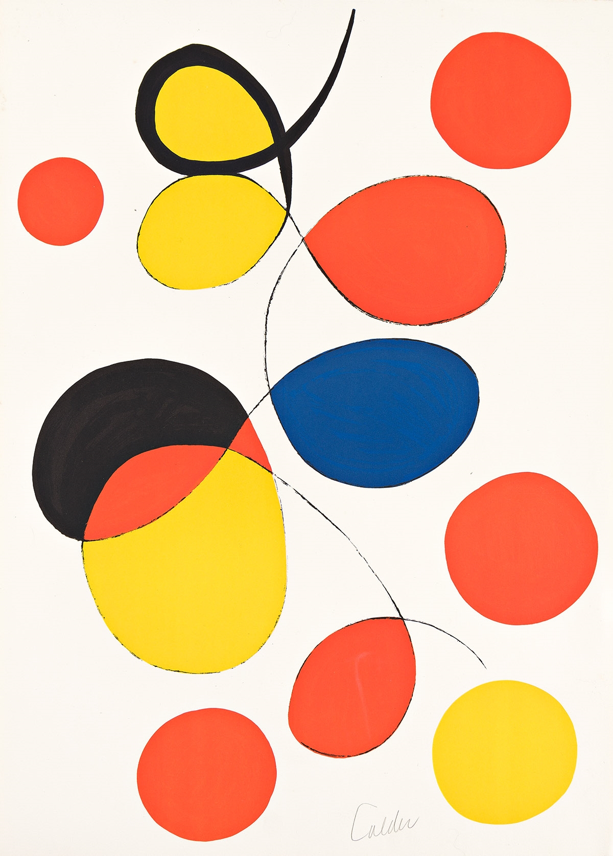 Alexander Calder | Spiral and Ellipses (Circa 1970) | MutualArt