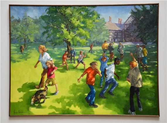 June Bevan | Children Playing in Bramhall Park | MutualArt