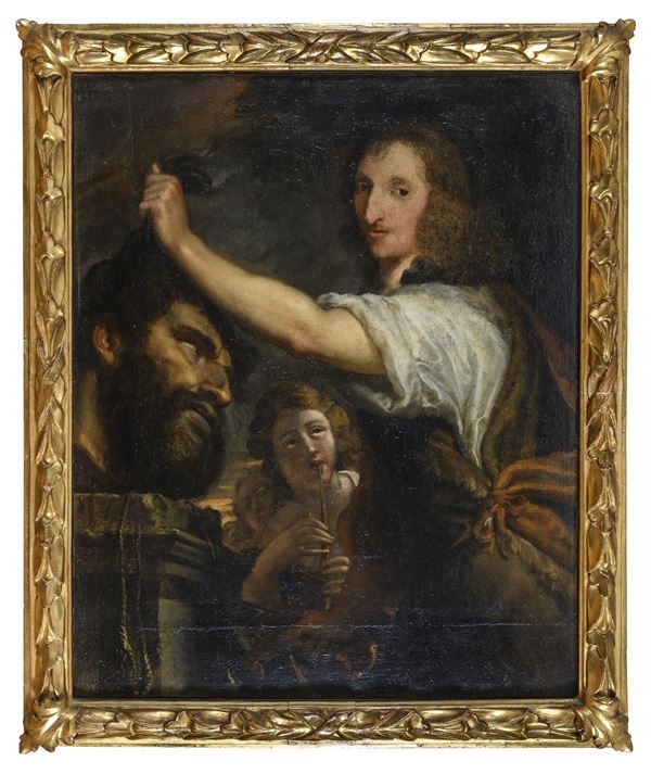 Italian School, 17th Century | DIPINTO DAVID E GOLIA DI PITTORE ITALIA ...