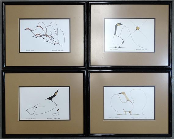 Benjamin Chee Chee | Goose in Flight (1977) | MutualArt