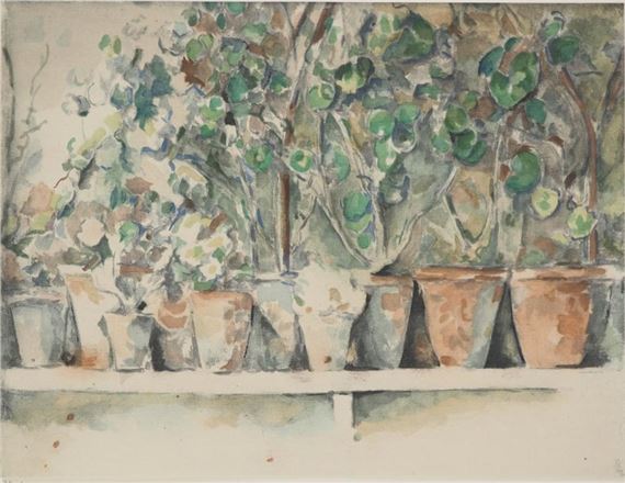 Paul Cézanne | Les pots de géraniums (1971) | MutualArt
