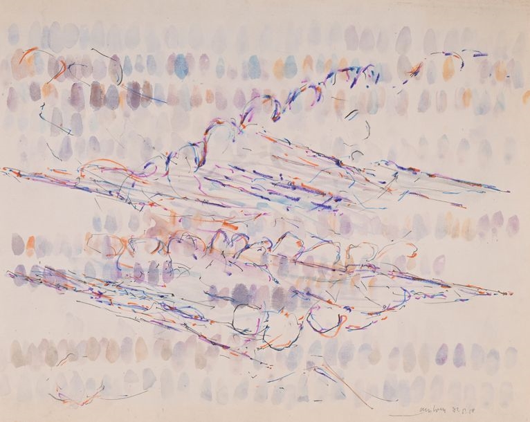 Gerhard Ausborn | Meeting of two (1958) | MutualArt