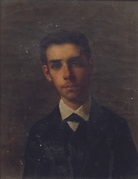 Alexis Joseph Perignon | Portrait of a young man (1871) | MutualArt