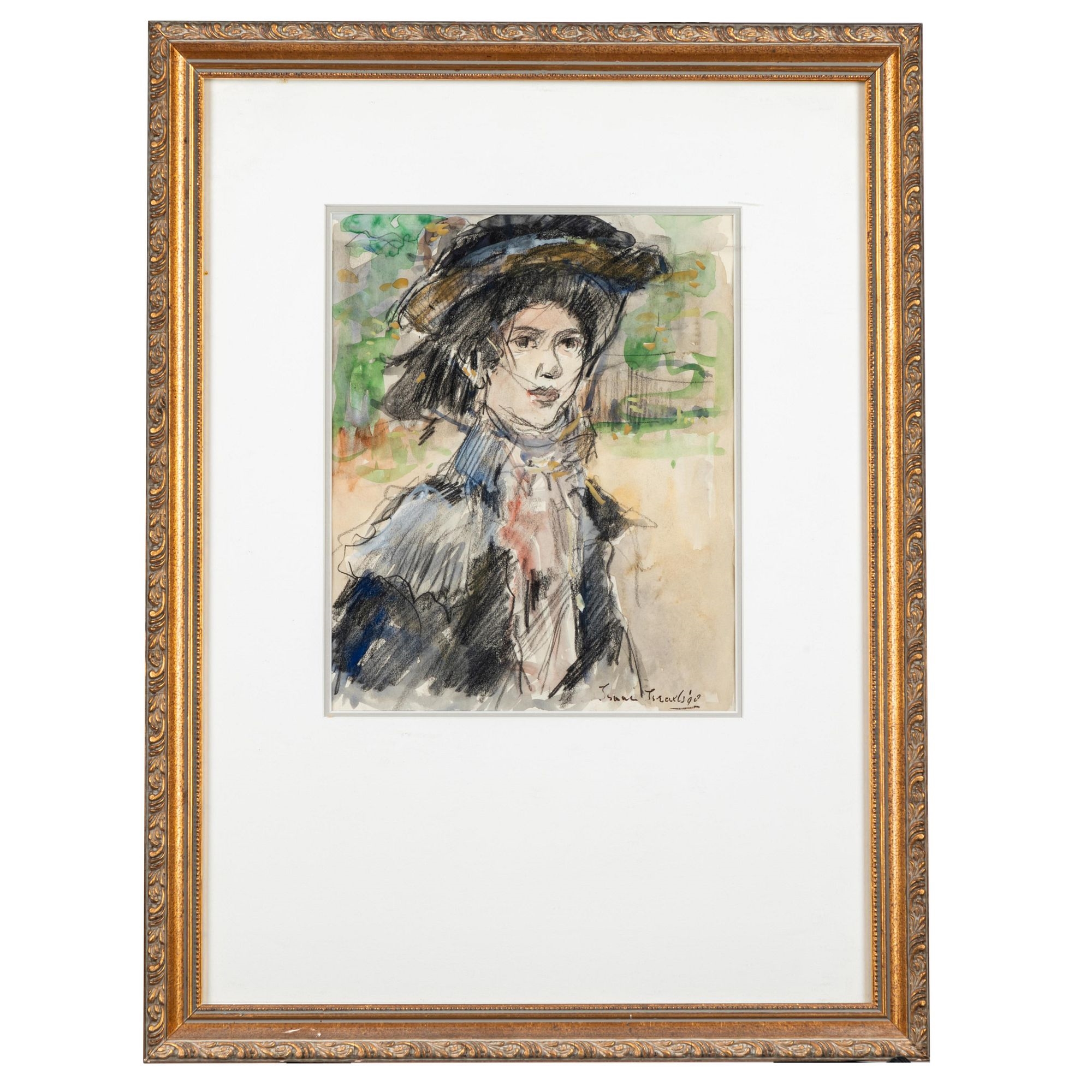 Isaac Israëls | EXCITING READING (A MIDINETTE IN THE BOIS DE BOULOGNE ...