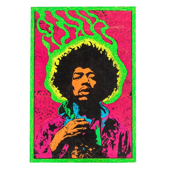 JOE ROBERTS, JR. | Jimi Hendrix Black Light Poster by Joe Roberts ...