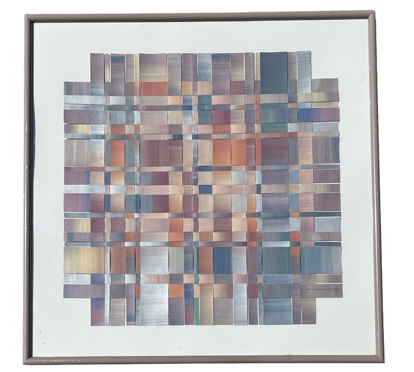 Joan Swenson | 1988 JOAN SWENSON Op Art Layered Color Paper (1988 ...