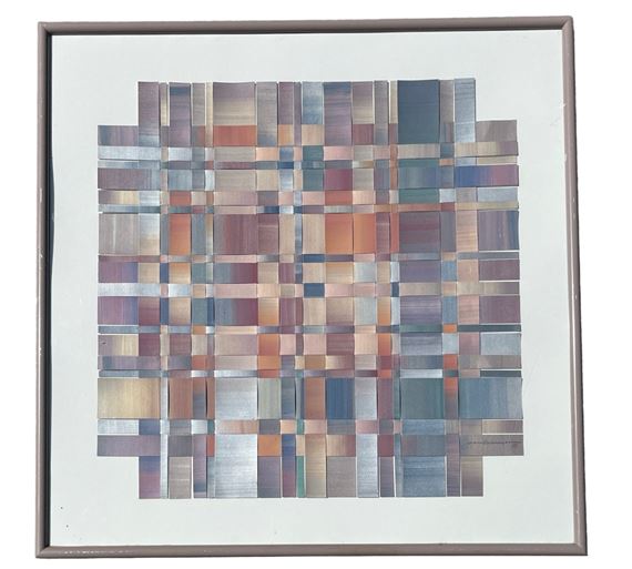 Joan Swenson | 1988 JOAN SWENSON Op Art Layered Color Paper (1988 ...